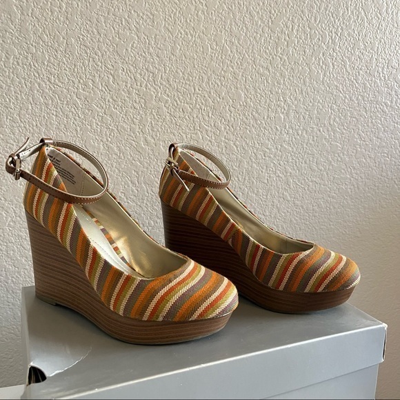 Apt. 9 | Shoes | Colorful Wedge Heels Ankle Strap | Poshmark